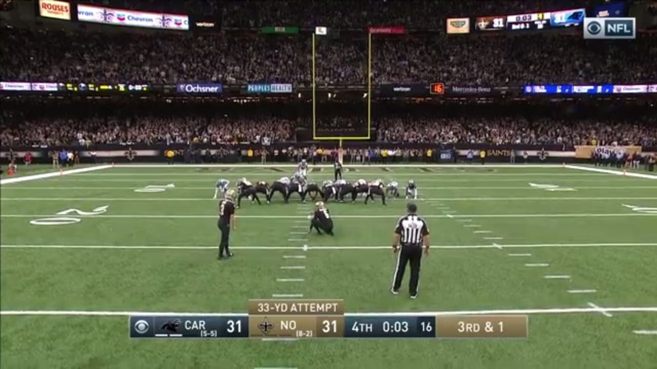Wil Lutz makes game-winning 33-yard field goal