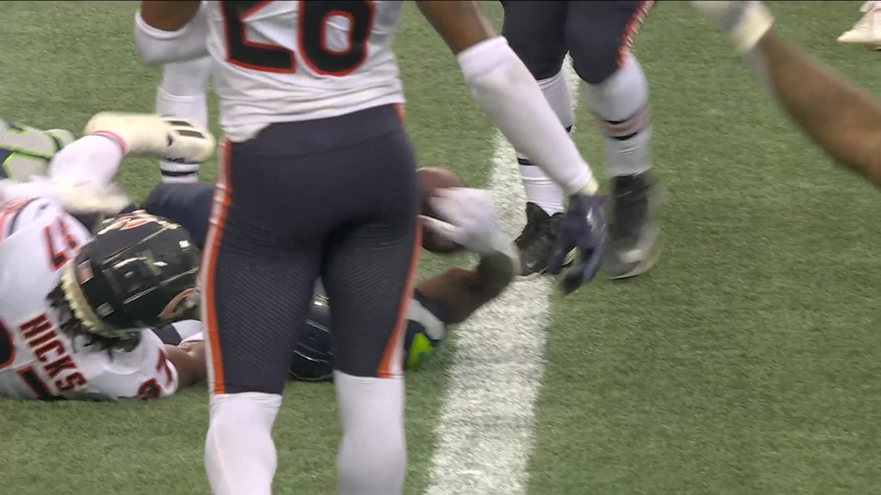 Seattle Seahawks running back Darwin Thompson zig-zags his way into end ...