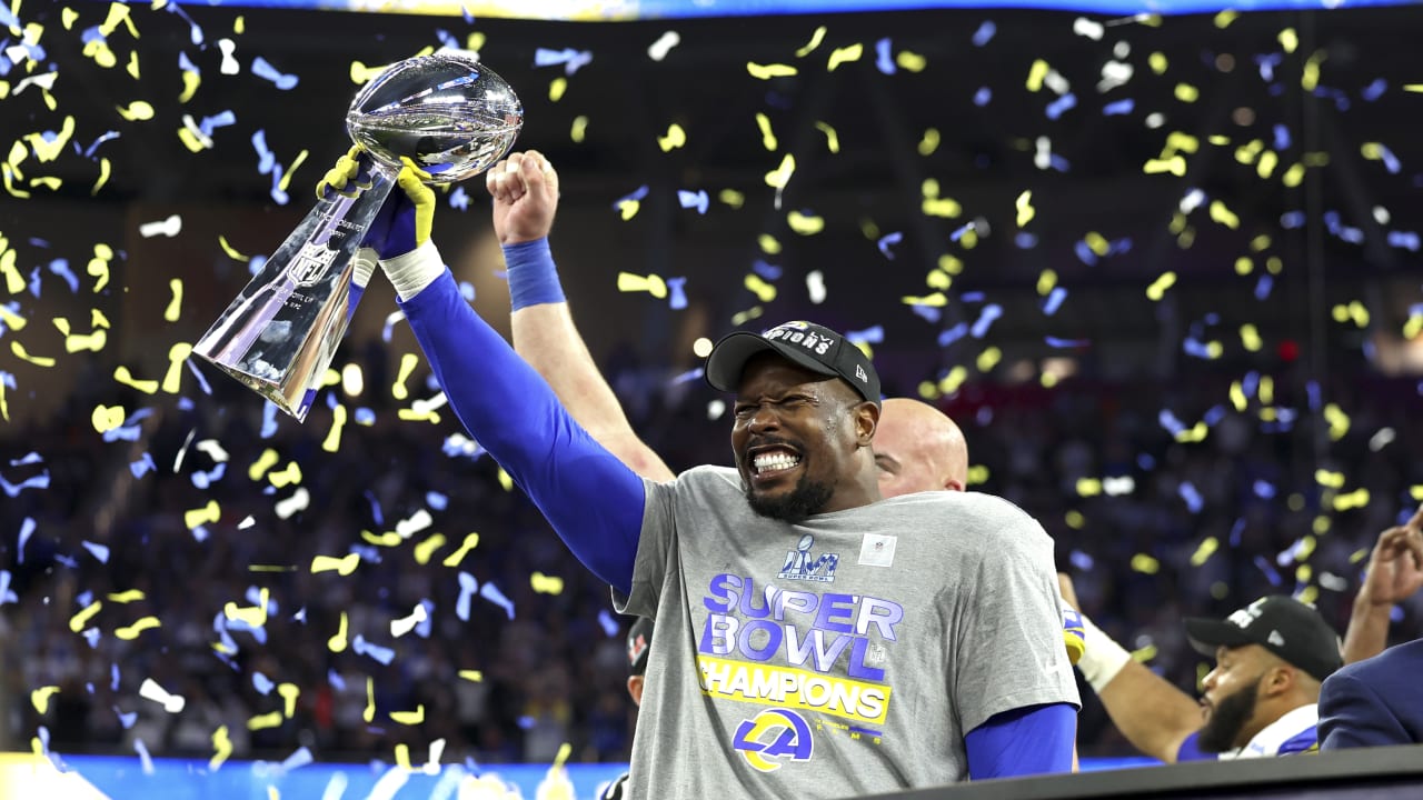 Los Angeles Rams presented with Lombardi Trophy after winning Super ...