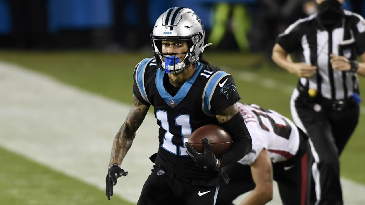 Carolina Panthers wide receiver Robby Anderson tightropes the sideline ...