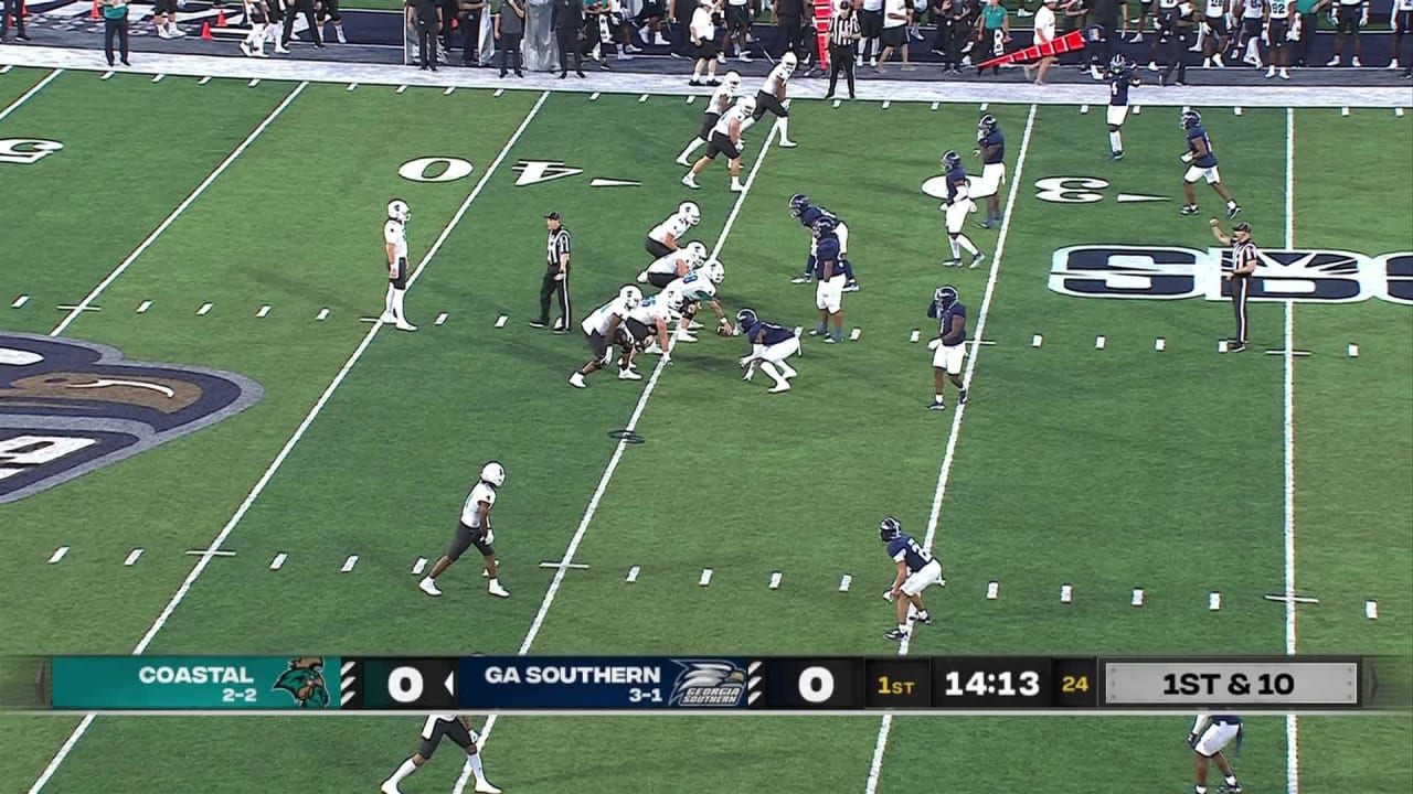 Coastal Carolina Chanticleers quarterback Grayson McCall and wide ...