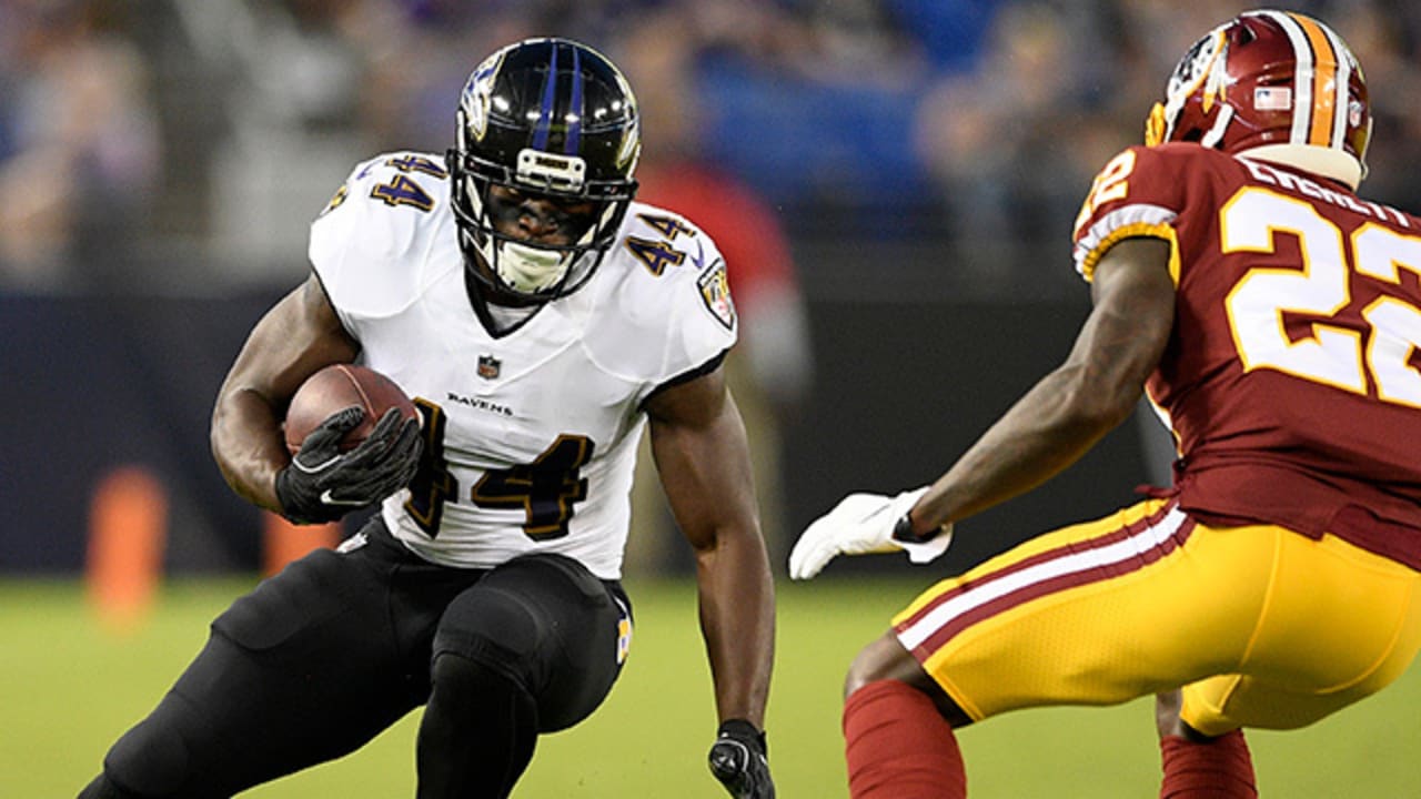 Jackson rolls out and finds Thompson on fourth down