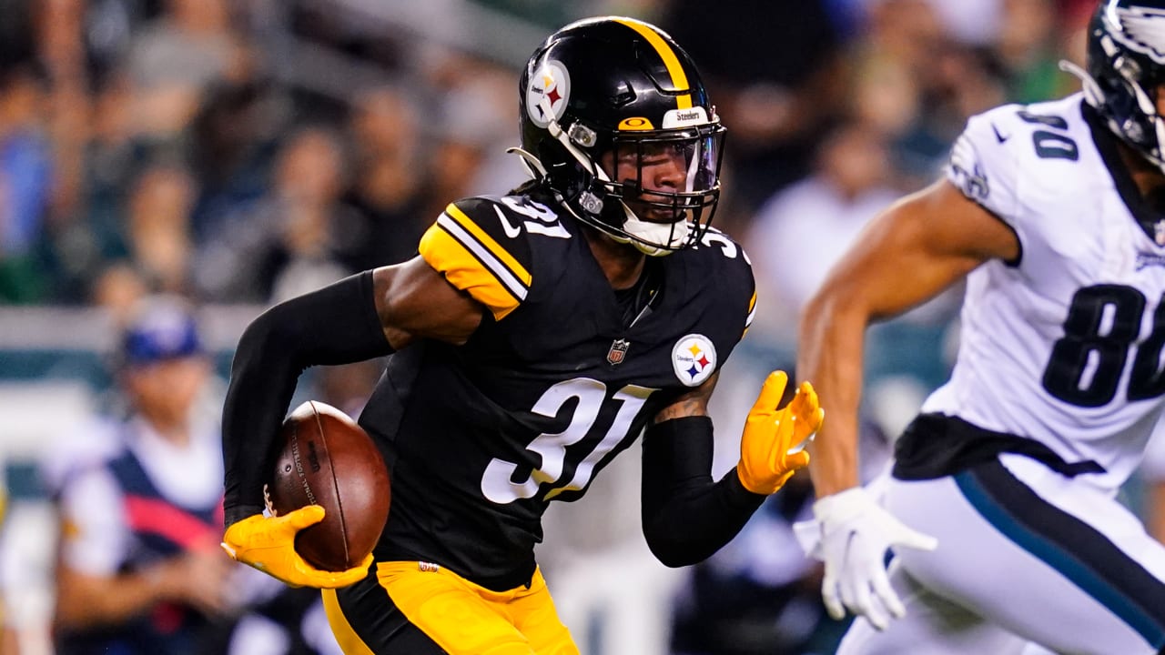 Pittsburgh Steelers cornerback Justin Layne picks off Philadelphia ...