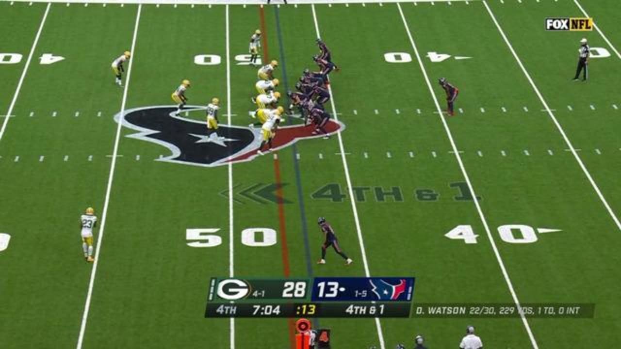 Green Bay Packers linebacker Preston Smith perfectly reads the Houston ...