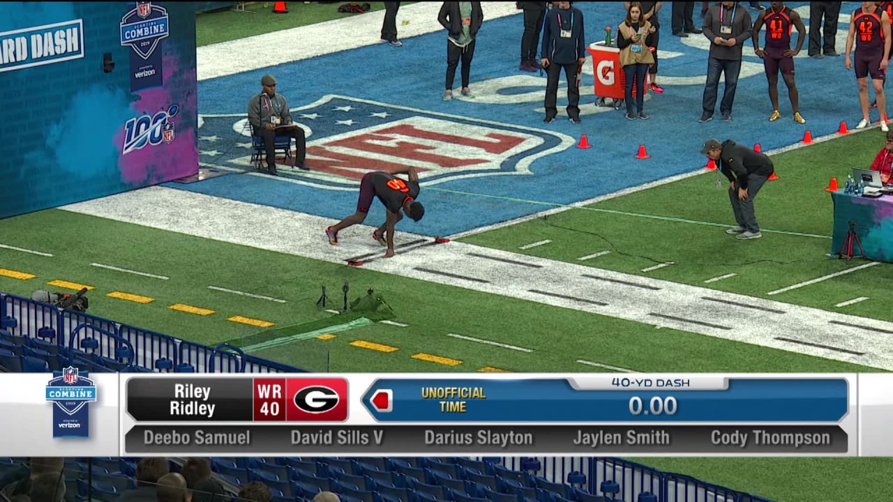 Georgia wide receiver Riley Ridley's 2019 NFL Scouting Combine workout