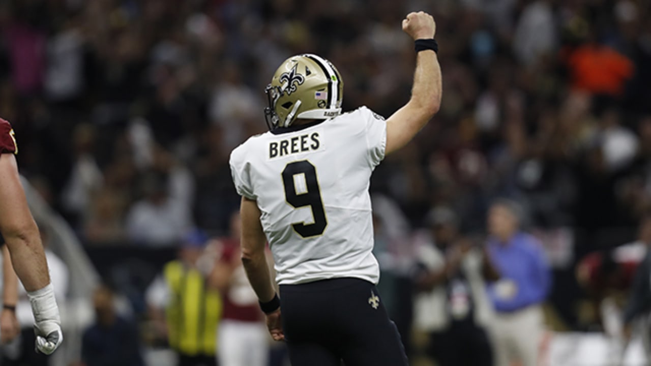 Drew Brees mic'd up for TD throw