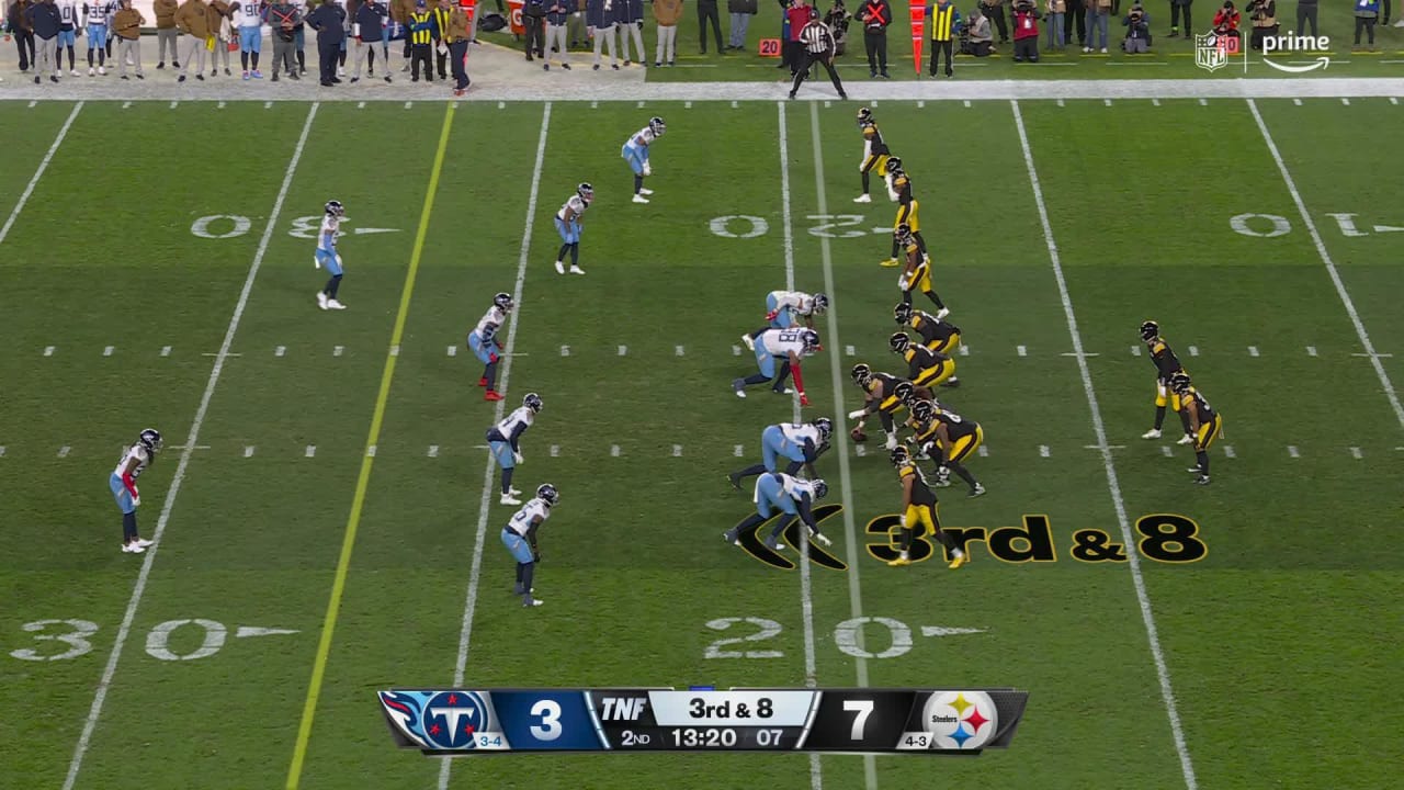 Pittsburgh Steelers quarterback Kenny Pickett's 35-yard launch to ...