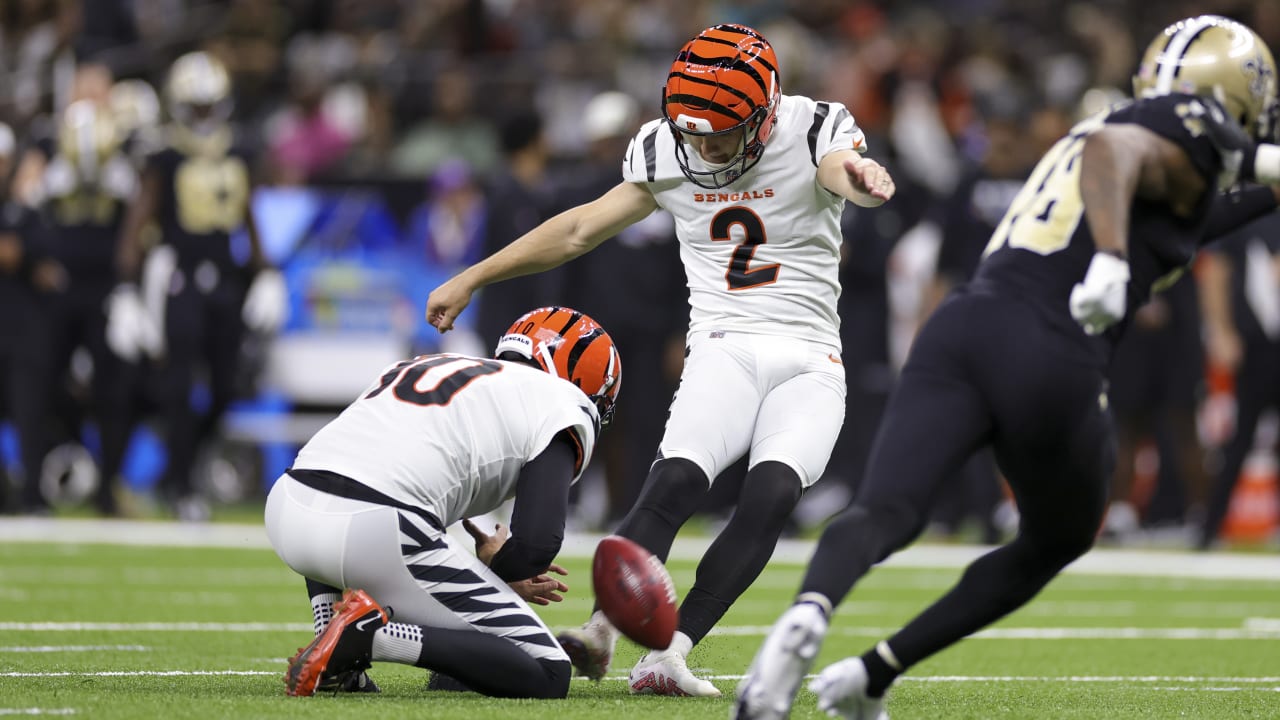 Cincinnati Bengals kicker Evan McPherson absolutely drills 52-yard ...
