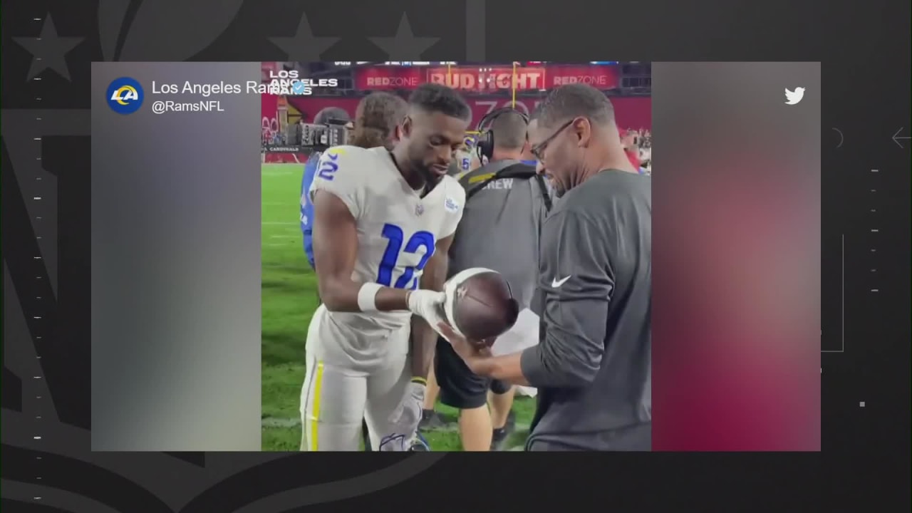 Los Angeles Rams wide receiver Van Jefferson gives dad, Arizona ...
