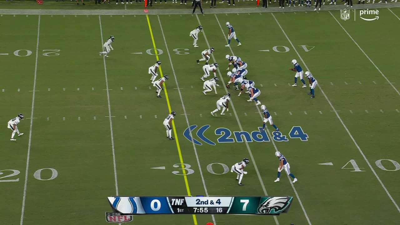 Indianapolis Colts rookie quarterback Anthony Richardson zips a quick ...