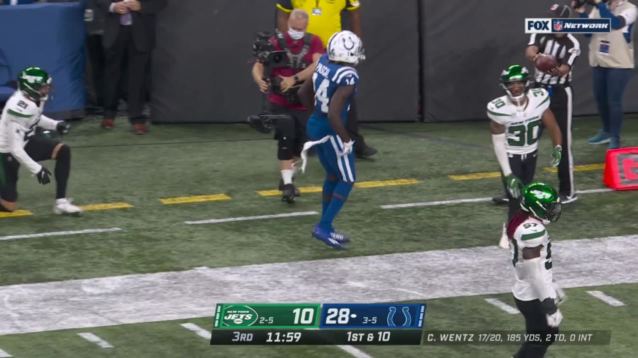 Indianapolis Colts quarterback Carson Wentz showcases his arm cannon on ...