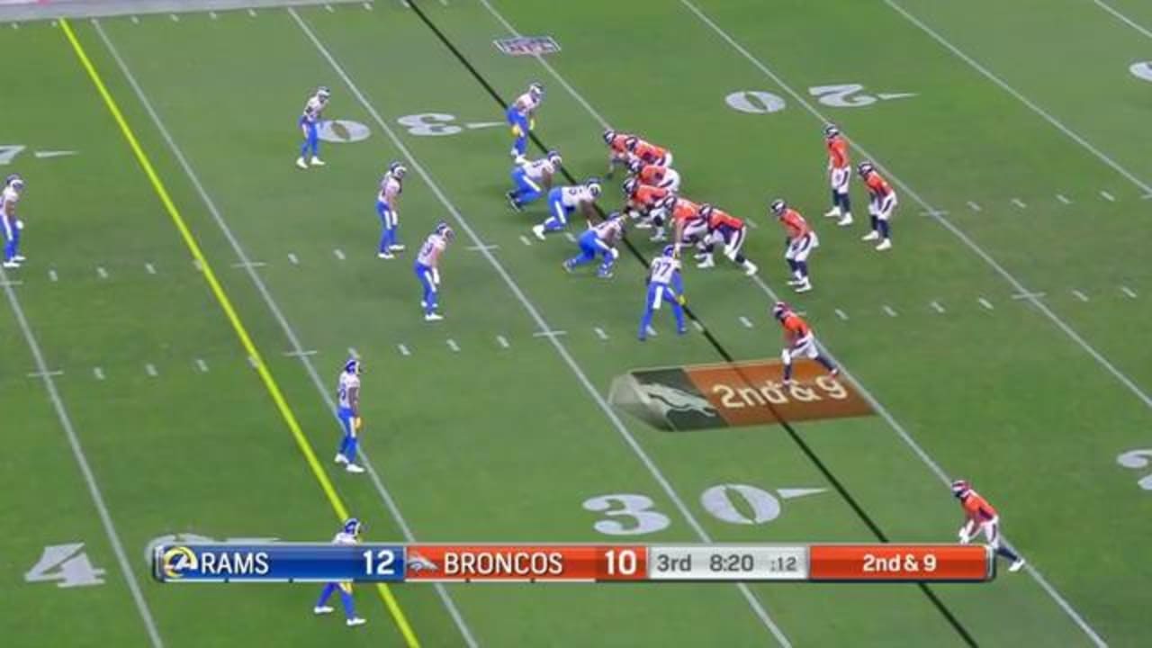 Denver Broncos quarterback Drew Lock finds wide receiver Trinity Benson ...