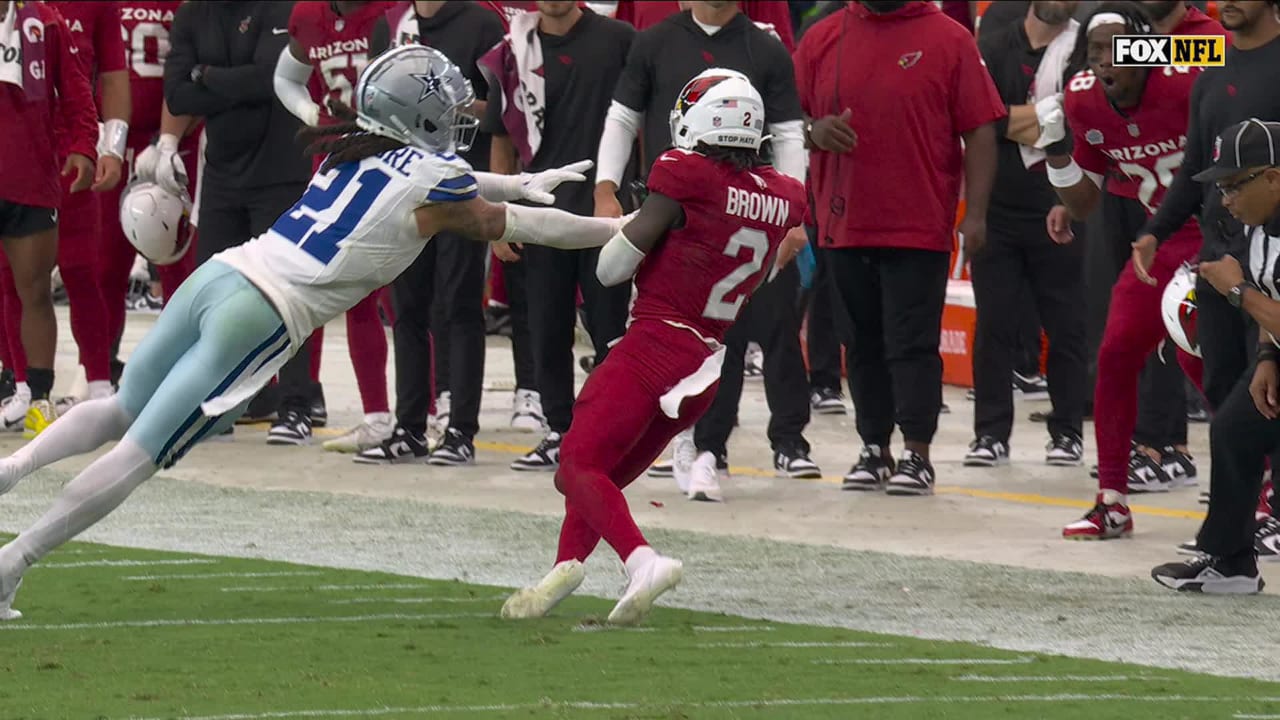 Arizona Cardinals quarterback Josh Dobbs lofts 23-yard sideline dime to ...