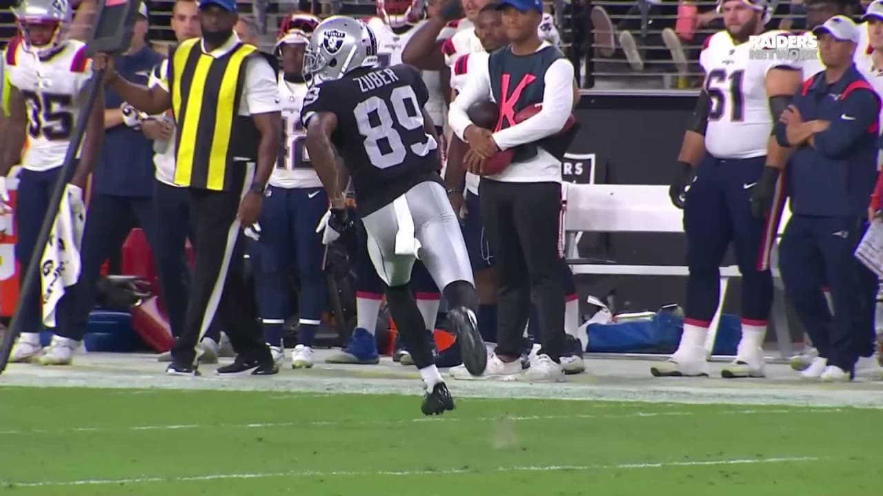 Isaiah Zuber does it all! Las Vegas Raiders wide receiver gets an ...