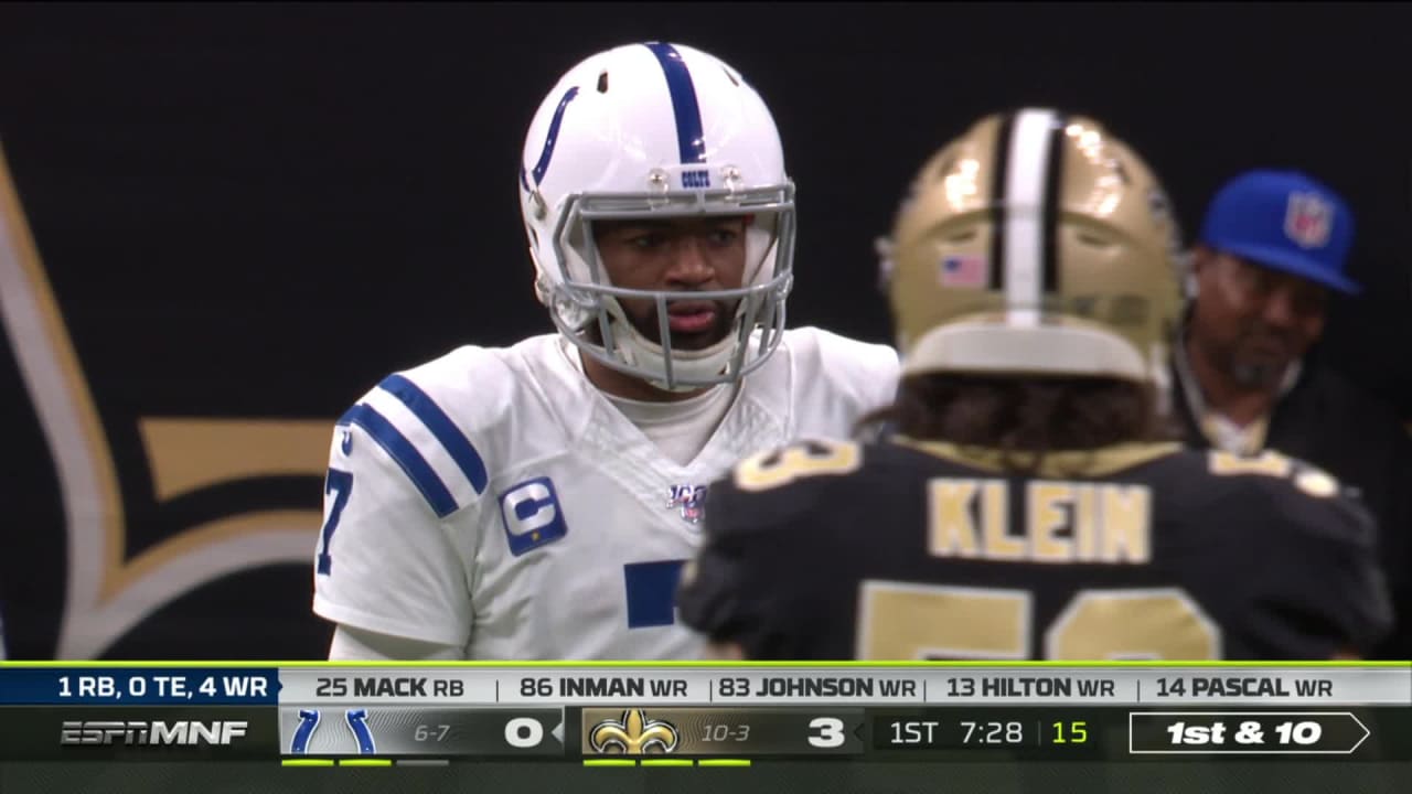 He's back! Dontrelle Inman's first catch in Colts reunion goes for 22 yards