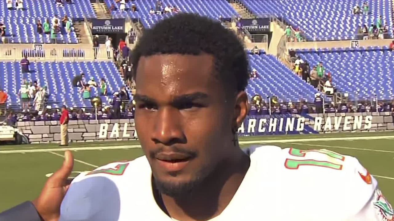 Miami Dolphins wide receiver Jaylen Waddle on quarterback Tua ...