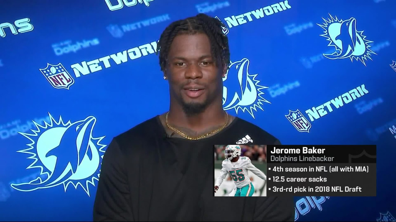 Miami Dolphins linebacker Jerome Baker discusses Dolphins' five-game ...