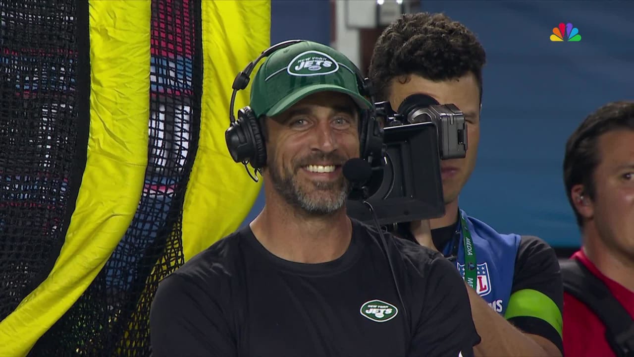 New York Jets quarterback Aaron Rodgers joins 'Sunday Night Football ...