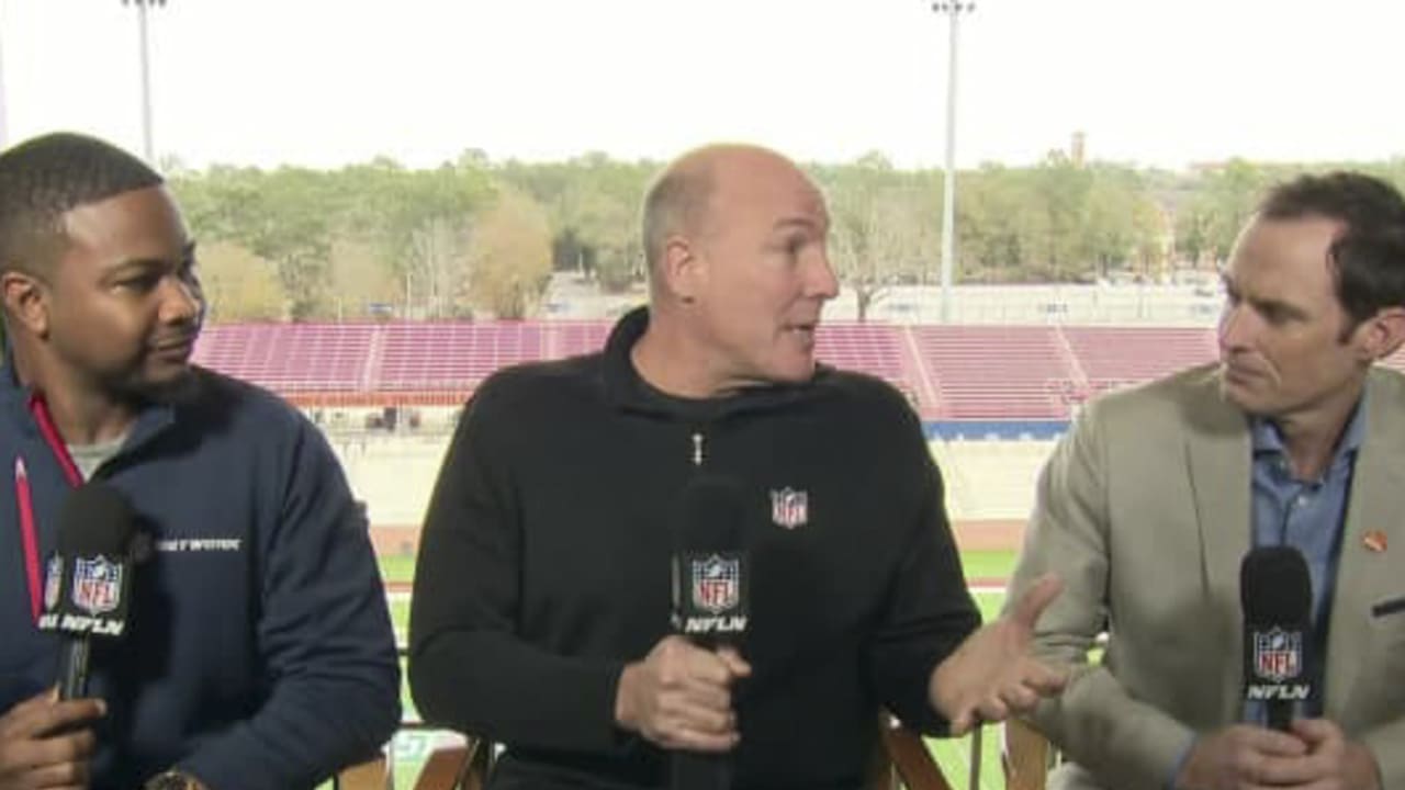 Executive director of the Senior Bowl Jim Nagy and NFL Network's Scott ...