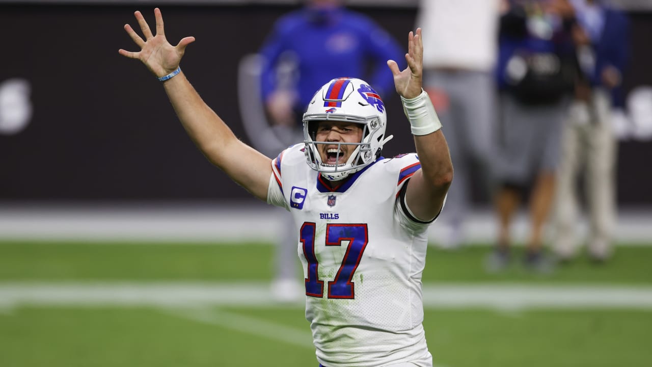 Buffalo Bills quarterback Josh Allen uses his 6-foot-5 frame to burrow ...