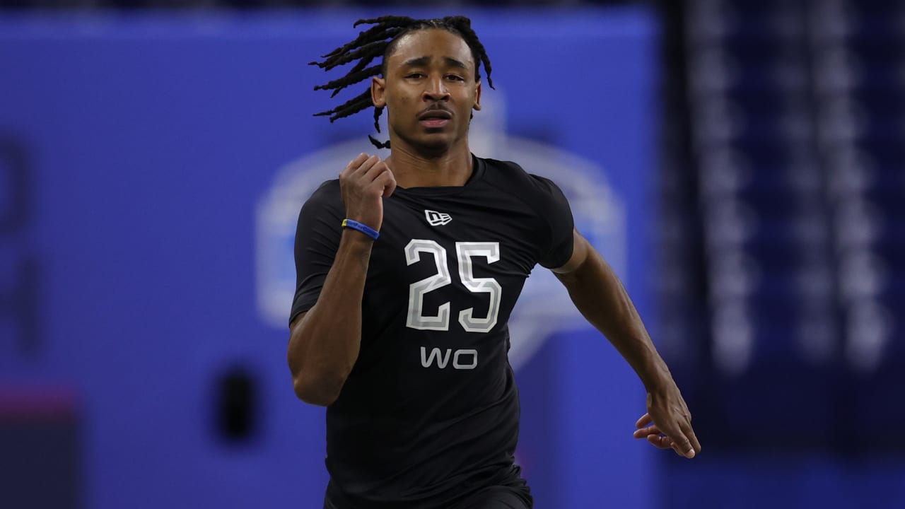 Wide receiver Makai Polk runs official 4.59-second 40-yard dash at 2022 ...