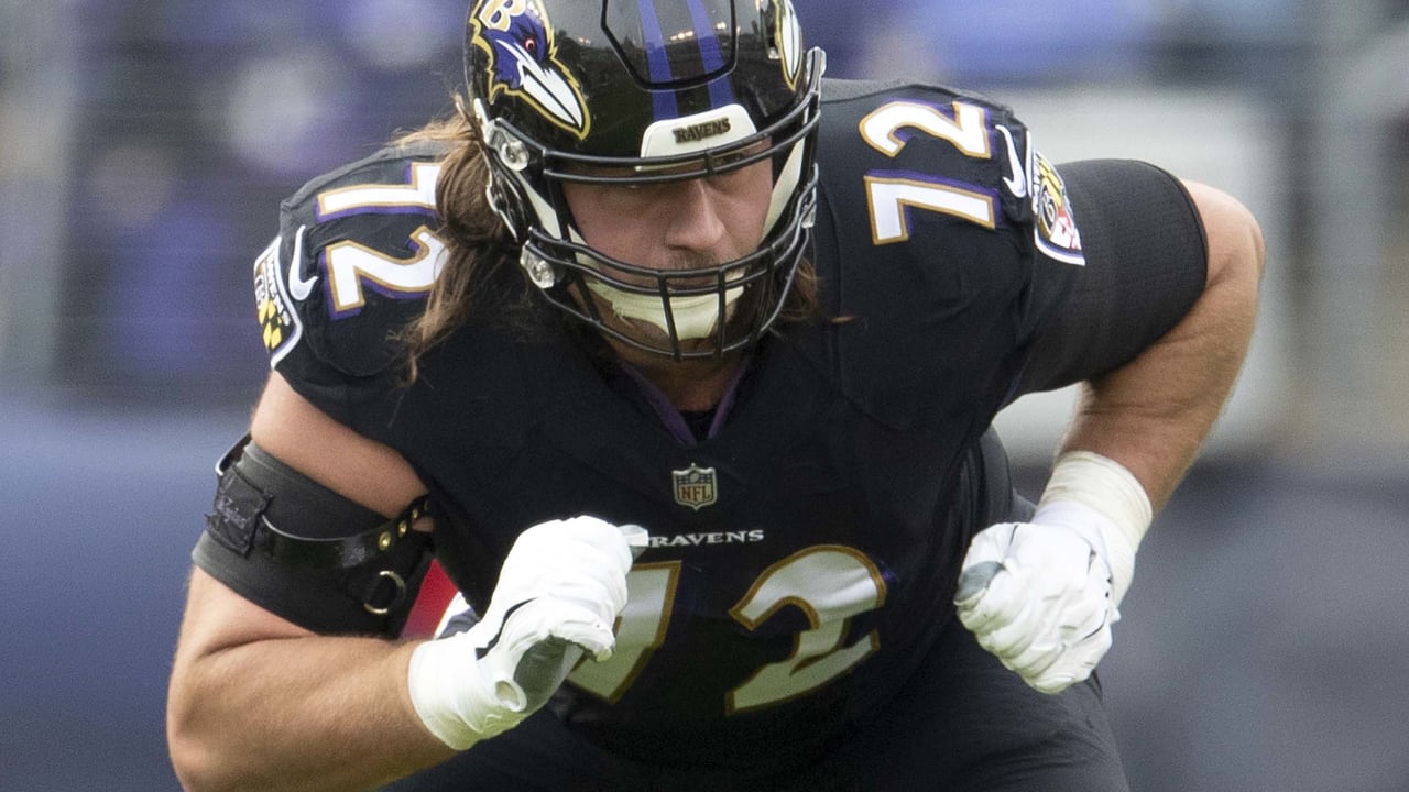 Ravens guard Alex Lewis says he's been released