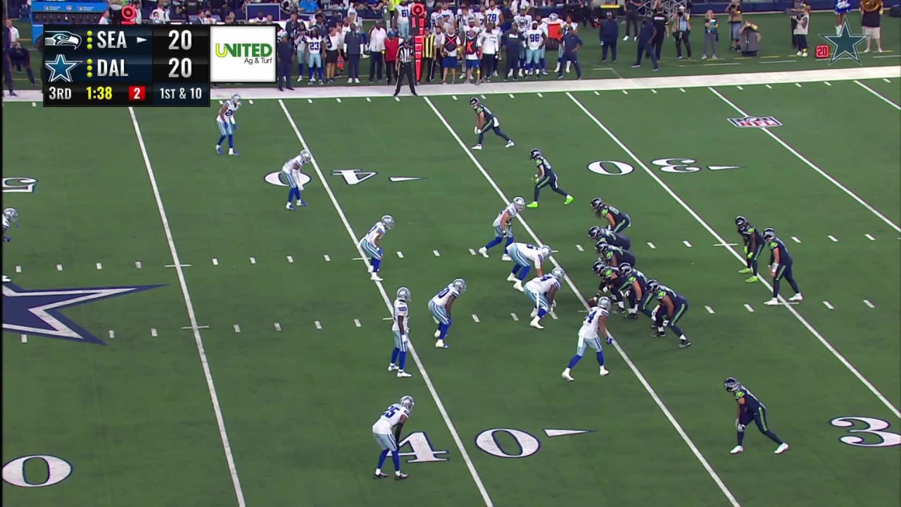 Seattle Seahawks quarterback Drew Lock's sideline dime nets 26 yards to ...