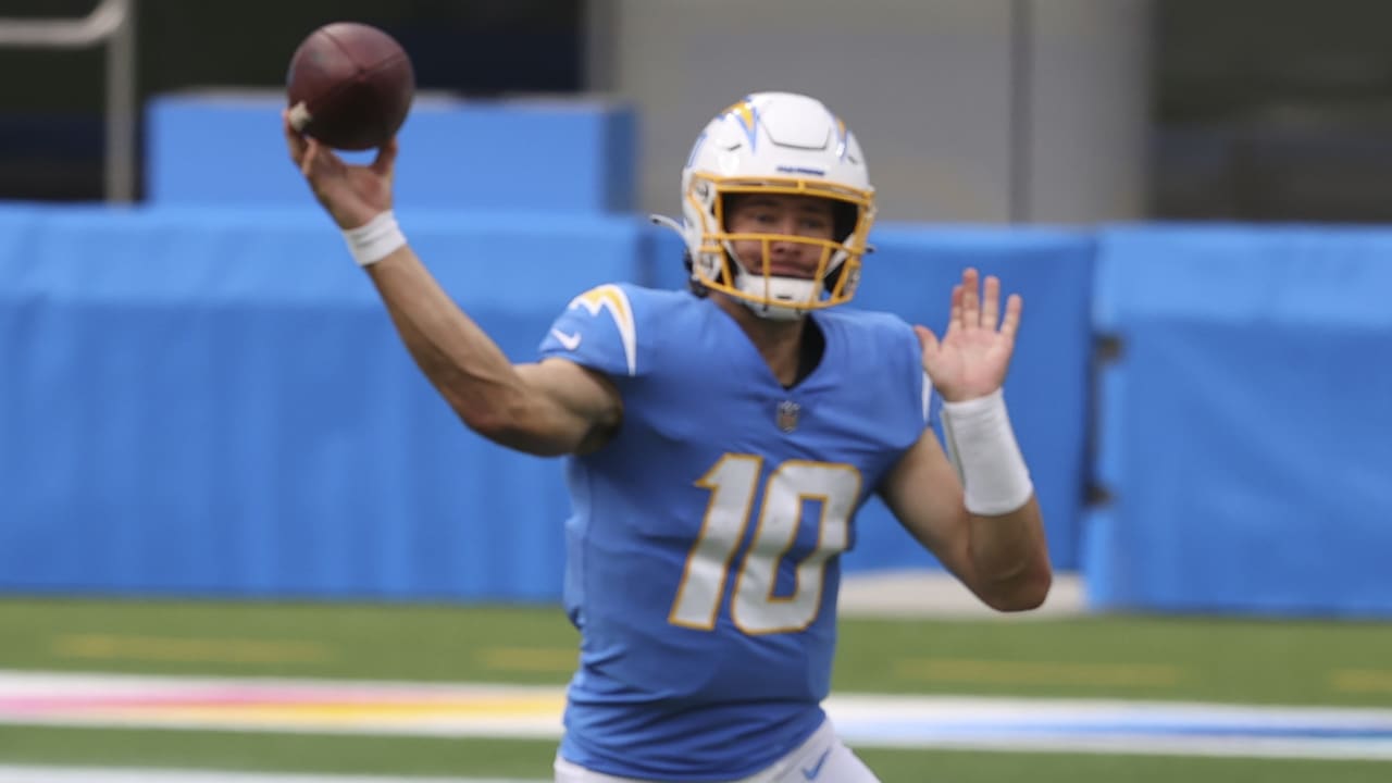 Los Angeles Chargers quarterback Justin Herbert rips perfect TD throw ...
