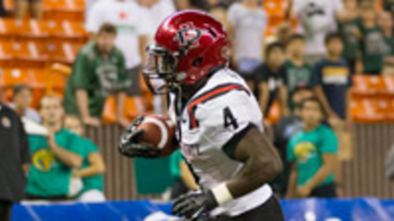 Missing ex-Aztecs RB Adam Muema surfaces in Florida