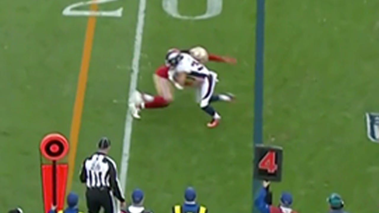 Marcell Harris corrals Lindsay for fourth-down stop