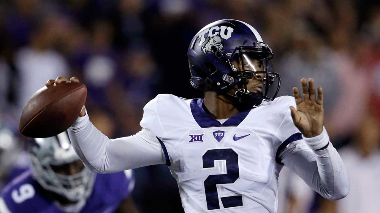 Trevone Boykin scramble draws high-five from WVU coach