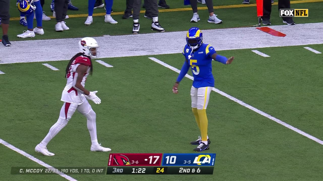 Arizona Cardinals quarterback Colt McCoy can't escape Los Angeles Rams ...