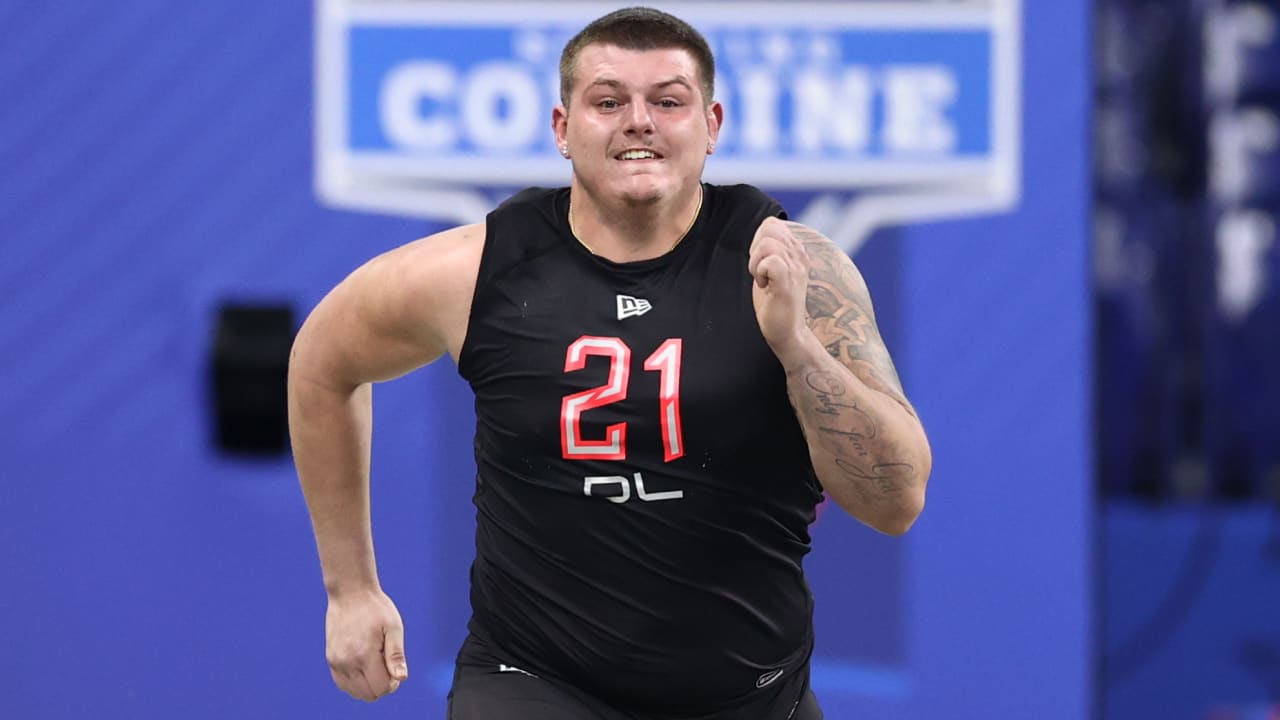 Defensive lineman John Ridgeway runs official 5.30-second 40-yard dash ...