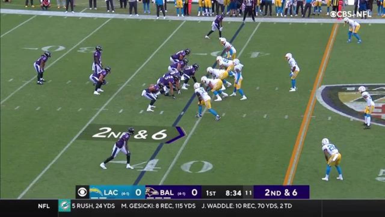 Baltimore Ravens running back Devonta Freeman breaks off 16-yard dash ...