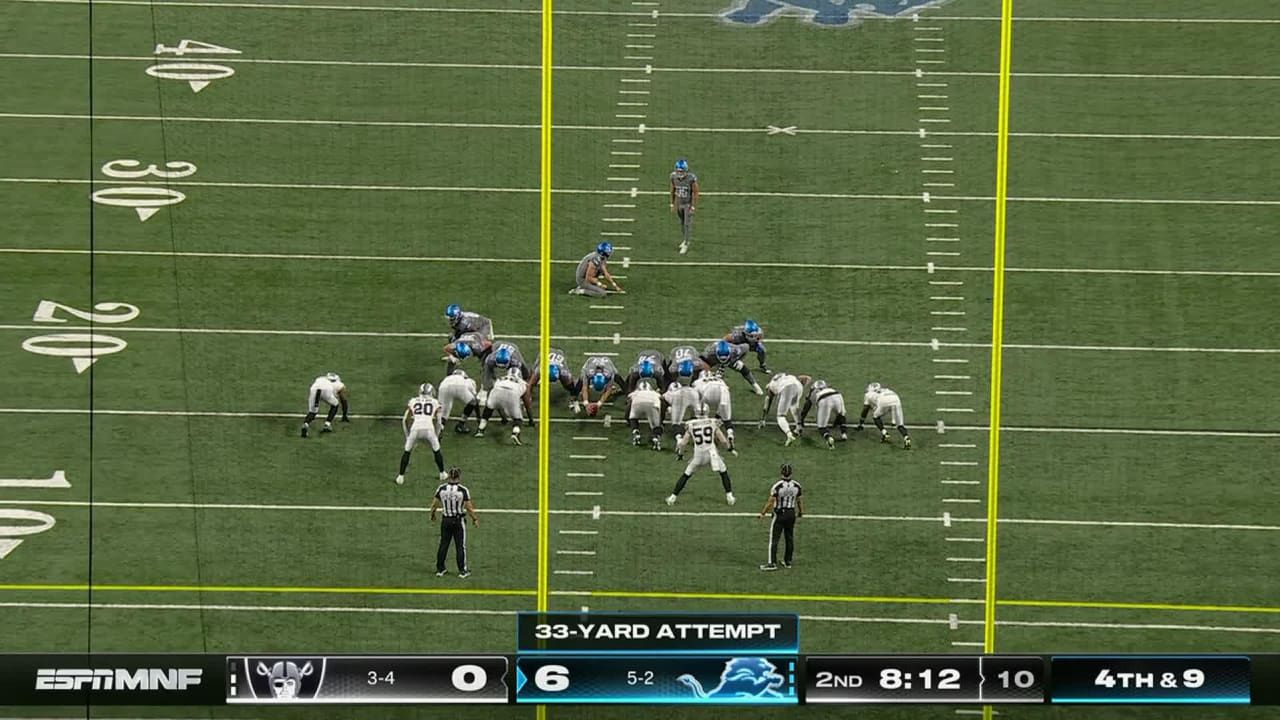 Detroit Lions kicker Riley Patterson's third FG pushes the Lions lead ...
