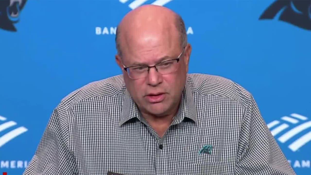 Carolina Panthers owner David Tepper addresses media following head ...
