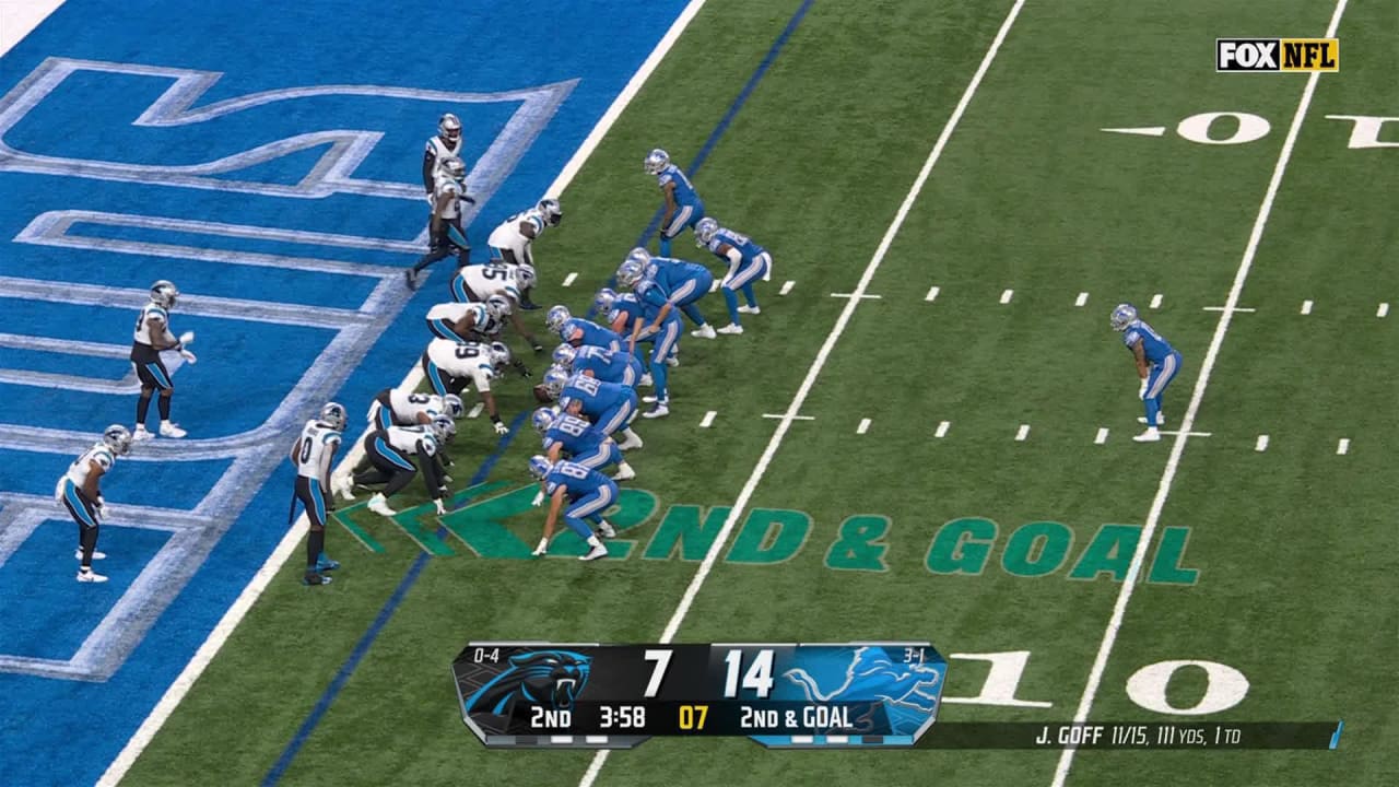 Detroit Lions wide receiver Josh Reynolds shows off the toe drag swag ...