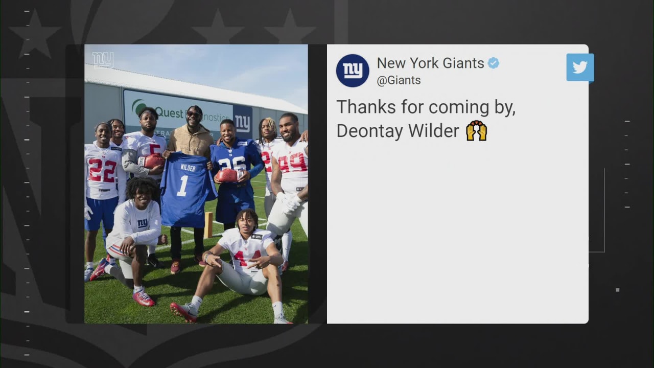 NFL Network's Marc Ross reports professional boxer Deontay Wilder ...