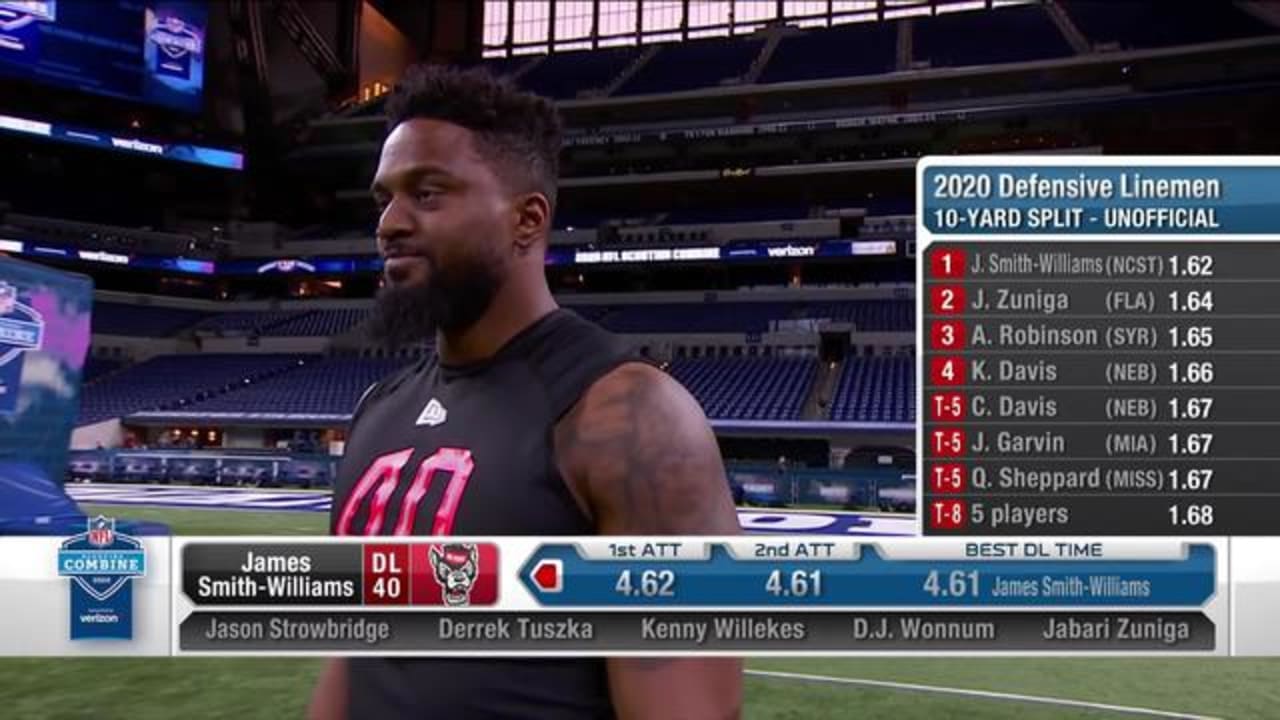 James Smith-Williams runs official 4.60 second 40-yard dash