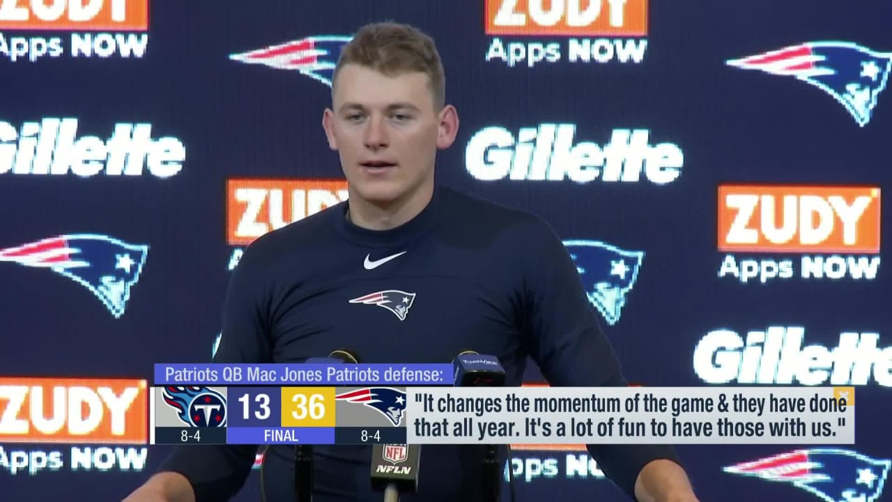 New England Patriots quarterback Mac Jones credits Pats' defense after ...