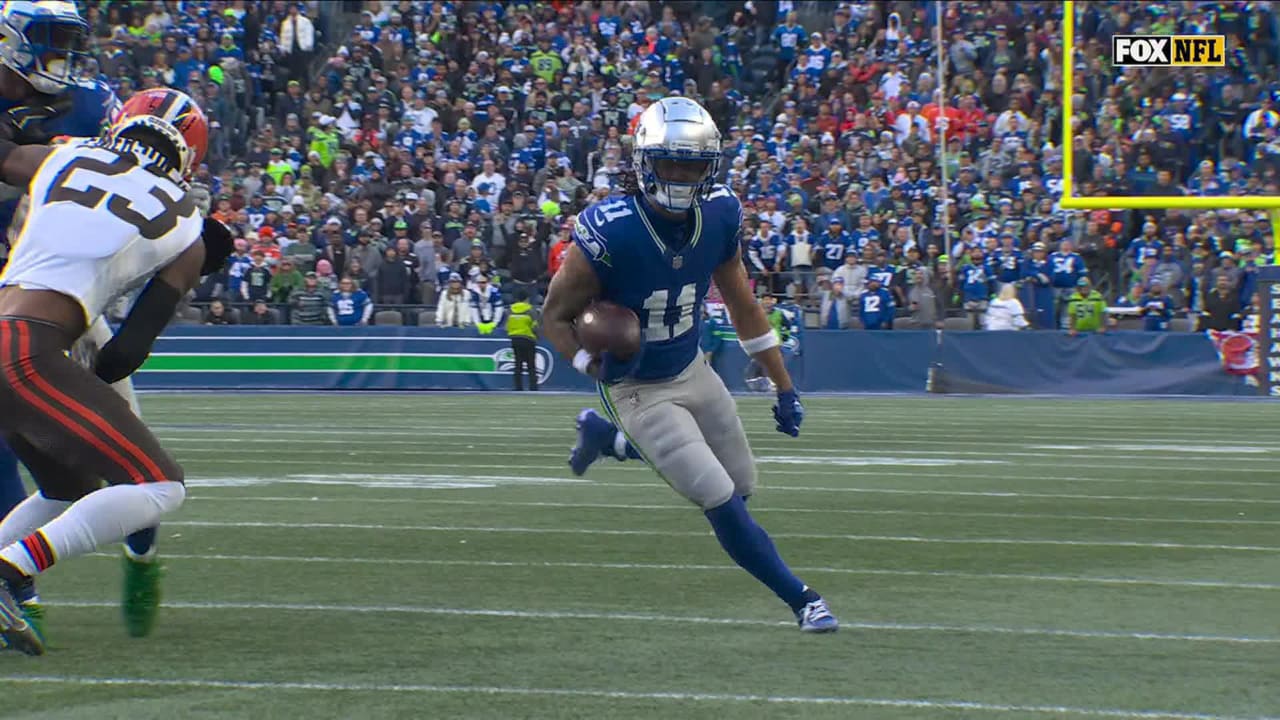 Can't-Miss Play: Seattle Seahawks rookie wide receiver Jaxon Smith-Njigba wins a pylon race for ...