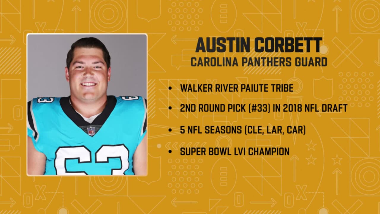 Carolina Panthers guard Austin Corbett | Native American Heritage Month