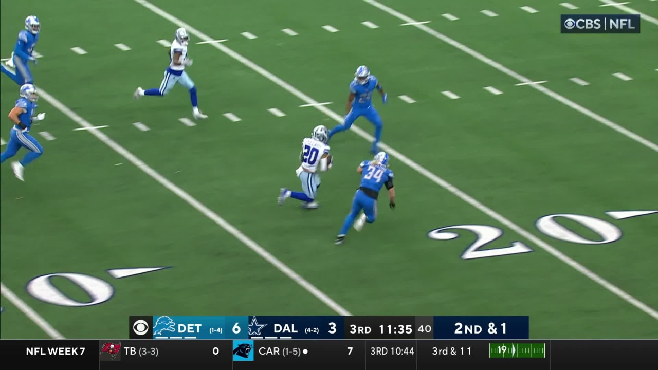 Dallas Cowboys running back Tony Pollard flashes his speed on 28-yard ...