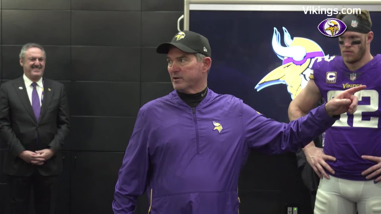 Minnesota Vikings celebrate huge Week 15 victory in locker room