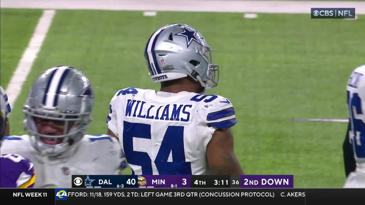 Dallas Cowboys defensive end Sam Williams' suplex tackle on Minnesota ...