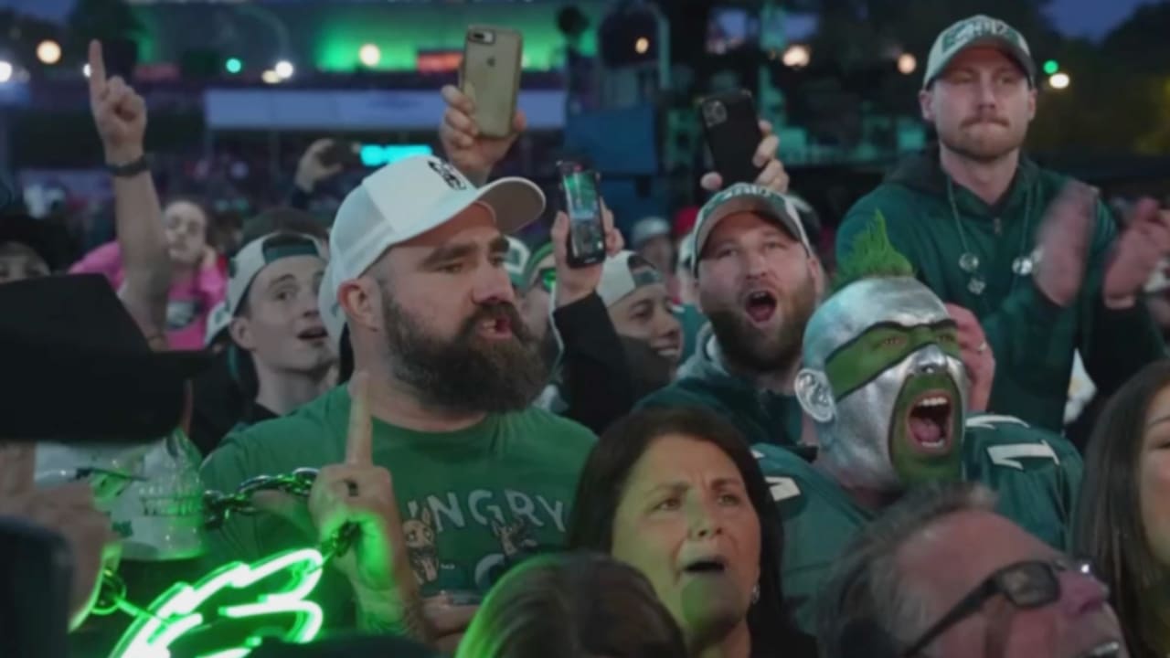 Philadelphia Eagles center Jason Kelce spotted in crowd at 2023 NFL ...