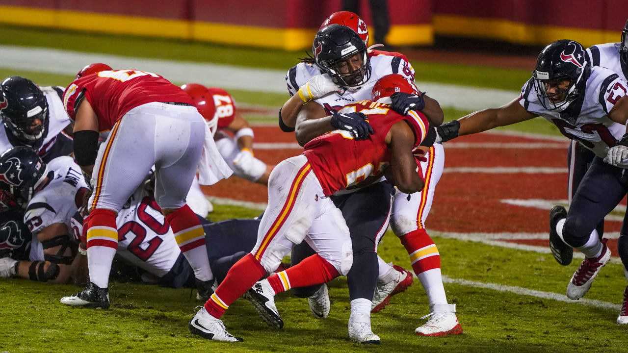 Houston Texans defensive lineman P.J. Hall drops the hammer on Kansas ...