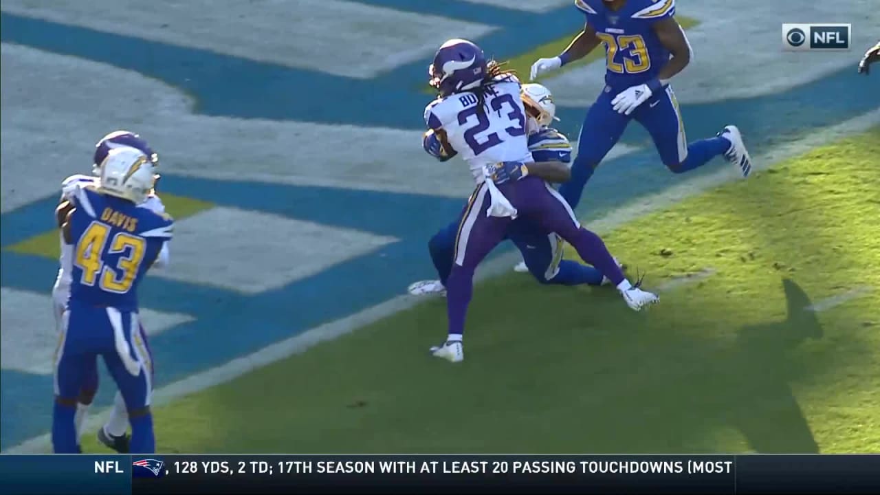 Mike Boone muscles in for TD on quick cutback run