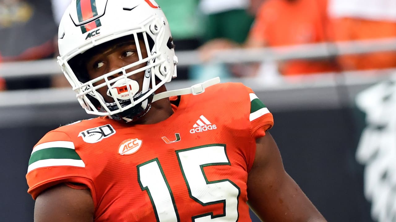 Miami Hurricanes edge rusher Gregory Rousseau 2021 NFL Draft scouting ...