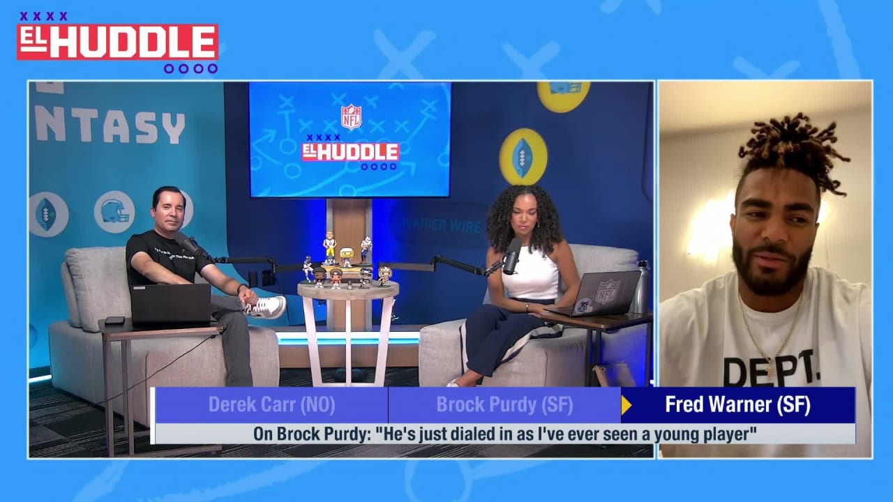 San Francisco 49ers linebacker Fred Warner on quarterback Brock Purdy ...